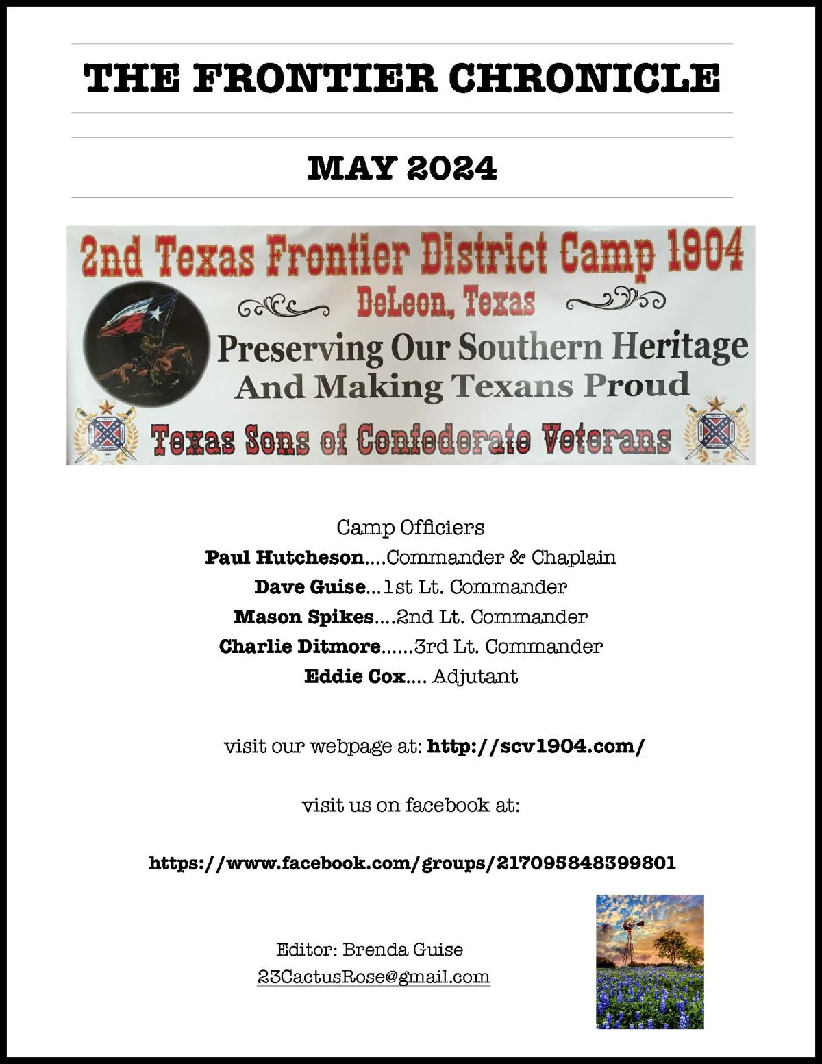 2nd Texas Frontier Camp #1904 - Texas Division